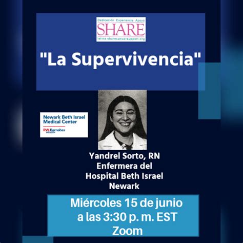 Make Sure To Join Latinashare And Yandrel Sorto Rn Oncology Nurse Navigator At The Frederick
