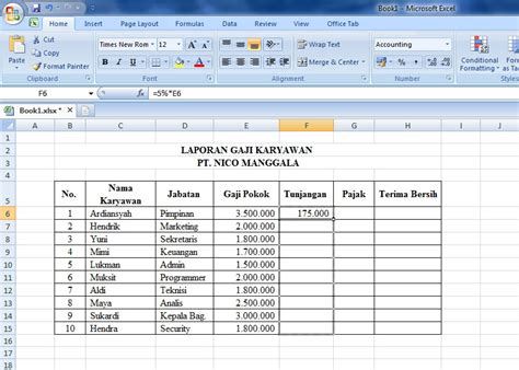Cara Membuat Jurnal Kasbon Karyawan Excel Hongkoong