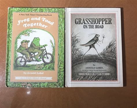 frog and toad together grasshopper on the road arnold lobel retro