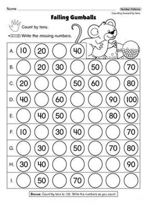 The Missing Numbers Worksheet For Counting