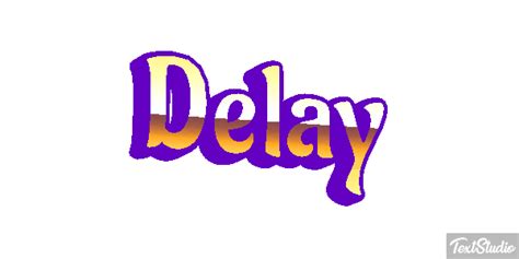 Delay Word Animated  Logo Designs