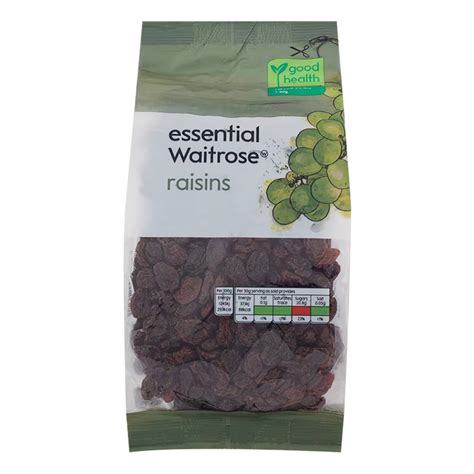 Maxmart Online Waitrose Essential Gh Raisins 500g