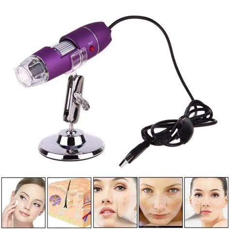 50x 500x Usb Digital Microscope Skin Hair Analyzer Follicle Scalp