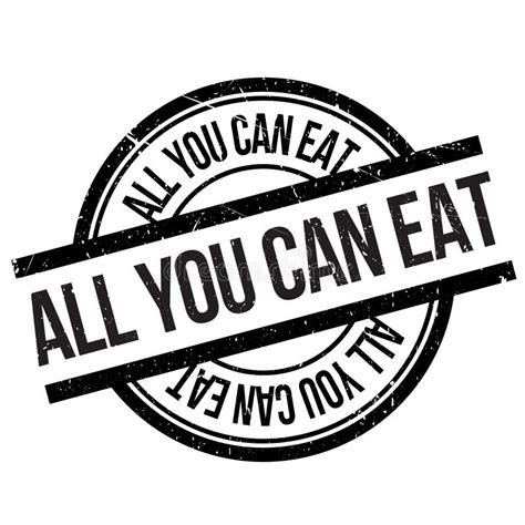 All You Can Eat Stamp Stock Vector Illustration Of Square 122416541