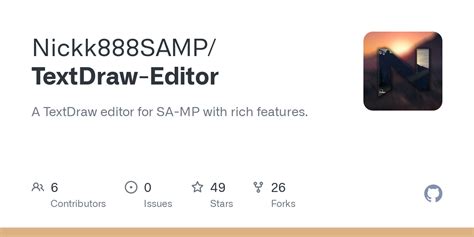 github nickk888samp textdraw editor a textdraw editor for sa mp with