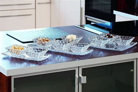 Nachtmann Bossa Nova სერვირების თეფში და თასი მინა 3 ცალი Veli Store