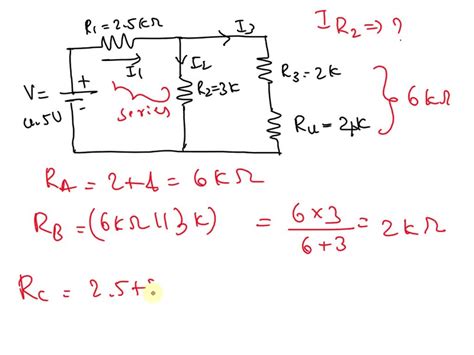 solved find the current in r2 of the circuit below