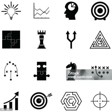 策略圖示集向量圖形及更多光圖片 光 商務 商業策略 Istock