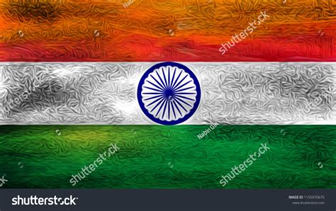 Happy Independence Day Triranga Indian Flag Stock Illustration