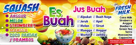 50 Desain Banner Jus Buah Cdr Paling Top