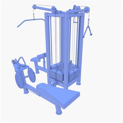 3d 4 multi station jungle machine v1 model turbosquid 2012932