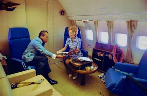 Nixons In Private Cabin Of Air Force One Spirit Of 76 On Way To