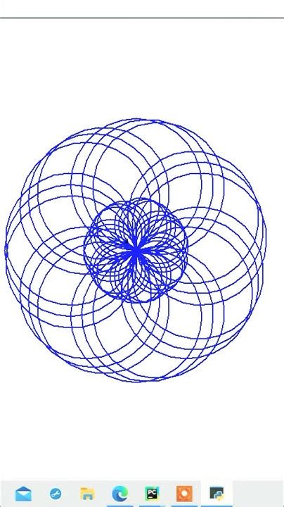 Circle 💞 Design Using Python Turtle 🐢 Graphics Design Python Turtle Shorts Shortvideo