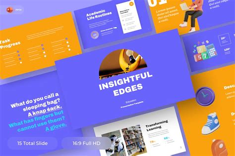 Шаблон Powerpoint для образования Шаблоны презентаций Включая образование и красочный Envato