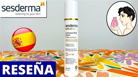 🥰SESDERMA AZELAC RU Luminous Fluid Cream SPF50 Mejor Crema con Ácido ...