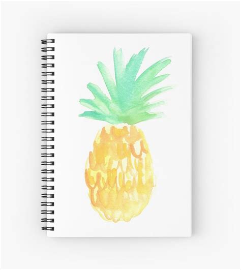 Salty Pineapple Spiral Notebook For Sale By Kristen Laczi Cuadernos