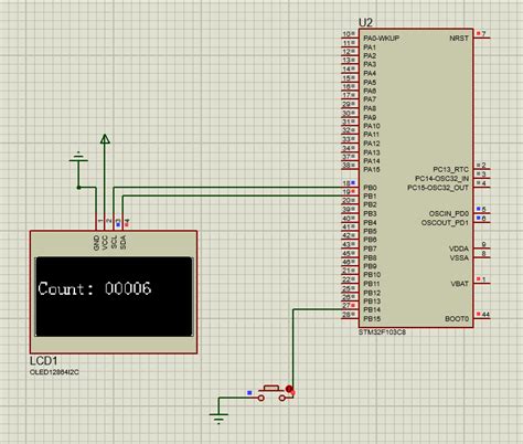 Stm32利用标准库编写中断控制oled计数（proteus仿真）stm32用中断方式记录按键次数 Csdn博客