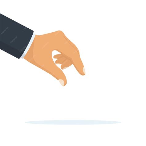 Premium Vector Picking Hand Gesture With A Mans Hand In A Suit