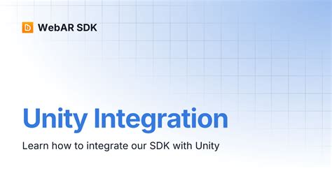 Unity Integration WebAR SDK