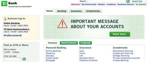TD Bank Releases Official Statement In Response To Website Glitch MyBankTracker
