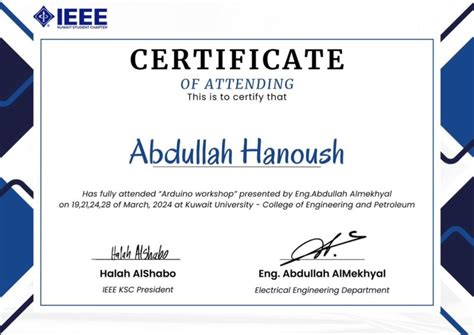 Abdullah Hanoush On Linkedin I Am Glad For Attending The Two Arduino