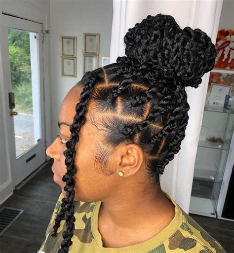 60 Gorgeous And Fascinating Braided Hairstyles For Black Hair Od9jastyles Twist Braid