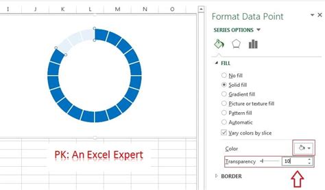 Progress Circle Chart PK An Excel Expert