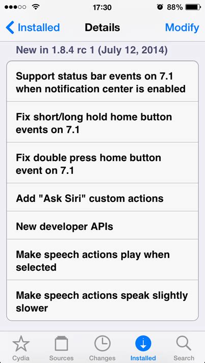 popular cydia tweak activator updated with support for ios 7 1 x