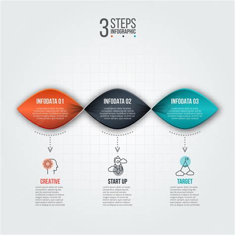 추상 Infographics 번호 옵션 템플릿 워크플로 레이아웃 또는 다이어그램에 사용할 수 있습니다 프리미엄 벡터