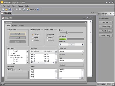 Skin Framework Examples Codejock