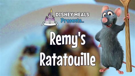 How To Make Remys Ratatouille From Disneys Ratatouille Youtube