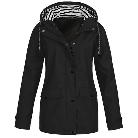 Juuyy Womens Raincoats Windbreaker Rain Jacket Waterproof Lightweight