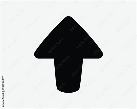 Up Arrow Icon Upwards Upward Point Pointer Direction Navigation North Ahead Enter Entrance Path
