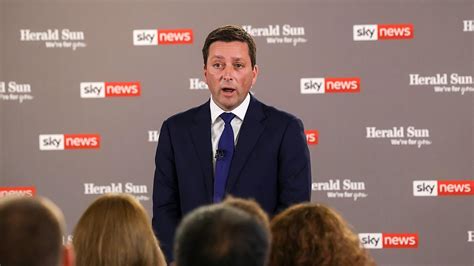 Victorian Election Daniel Andrews Matthew Guy Face Voters In Live