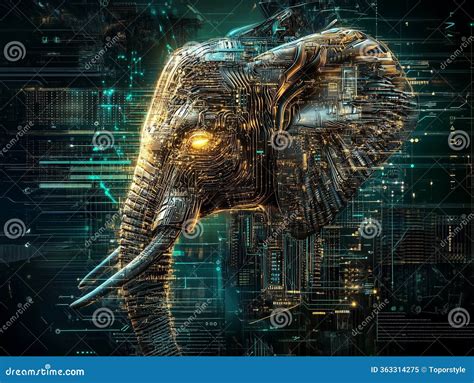 X Ray Image Of An Elephant Skeleton Showing The Detailed Bone