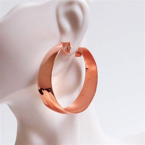 Handmade Copper Hoop Earrings