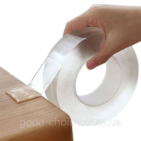 Прозора клейка стрічка 5м Ivy Grip Tape / Надсильна багаторазова гелева ...