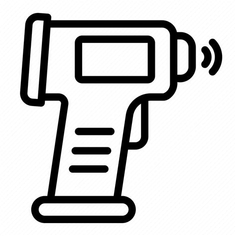 Thermometer Gun Temperature Degrees Icon Download On Iconfinder