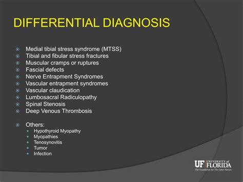 Chronic Exertional Compartment Syndrome University Of Florida Ppt