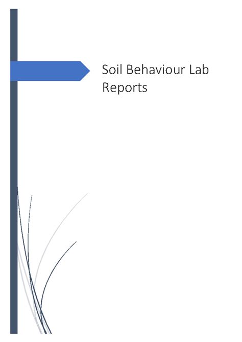 Soil Behaviour Lab Reports Soil Behaviour Lab Reports Table Of Contents SOIL COMPACTION Studocu