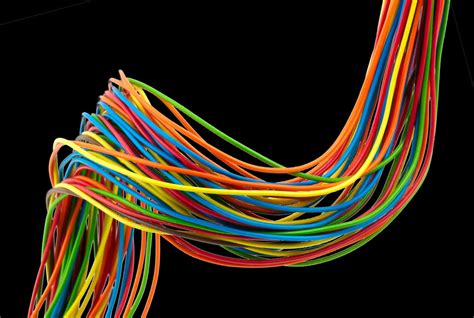 Download Colorful Electrical Wires Swirl