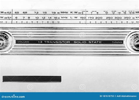 An Old Radio Frequency Tuning In Abstract Colorful Style Retro Background Retro Music Concept