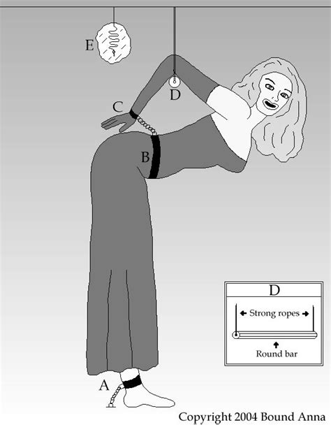 Bound Anna Selfbondage Scenarios Hanging By The Bar In Clothes