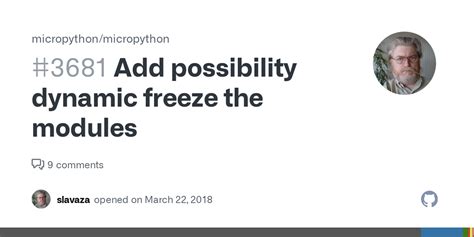 Add Possibility Dynamic Freeze The Modules · Issue 3681 · Micropython
