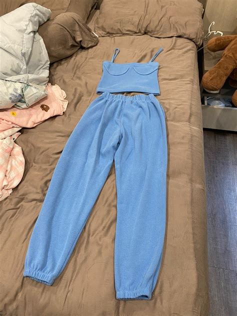 Light Blue Two Piece Set Womens Fashion Dresses And Sets Sets Or