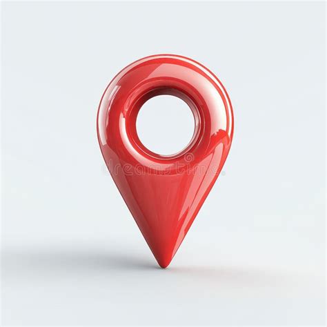 Red Glossy Map Pin Location Marker Navigation Gps App Symbol Stock Illustration Illustration