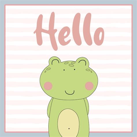 Premium Vector Cute Frog Cartoon Vector Illustration Graphic Design