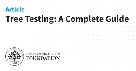 Tree Testing A Complete Guide IxDF