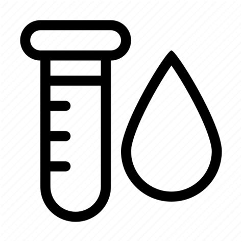 Blood Test Laboratory Blood Medical Sample Drop Science Icon