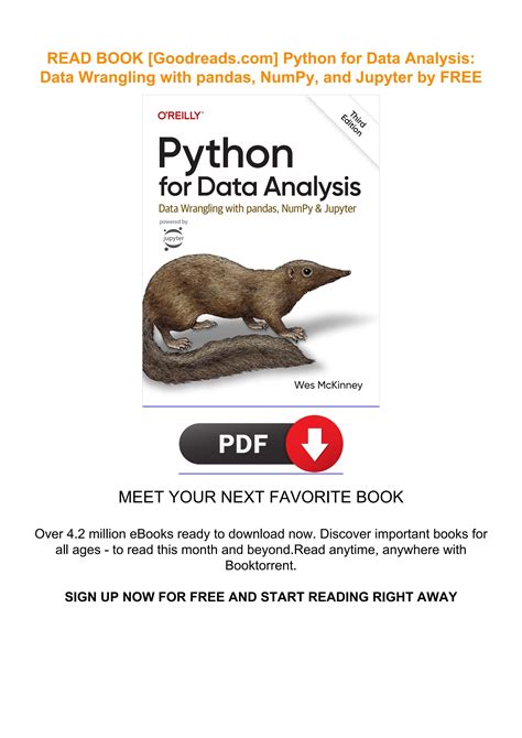 READ BOOK Goodreads Python For Data Analysis Data Wrangling By Ebooksnew Issuu